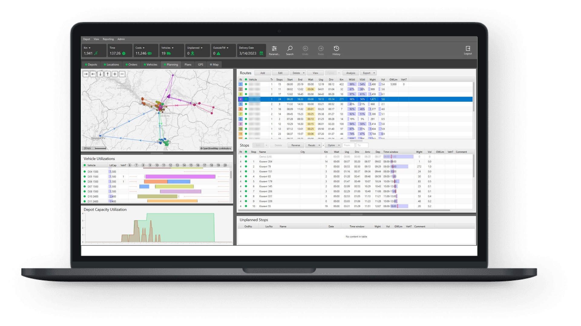 ABM Rinkai TMS delivery route program | ABM Cloud